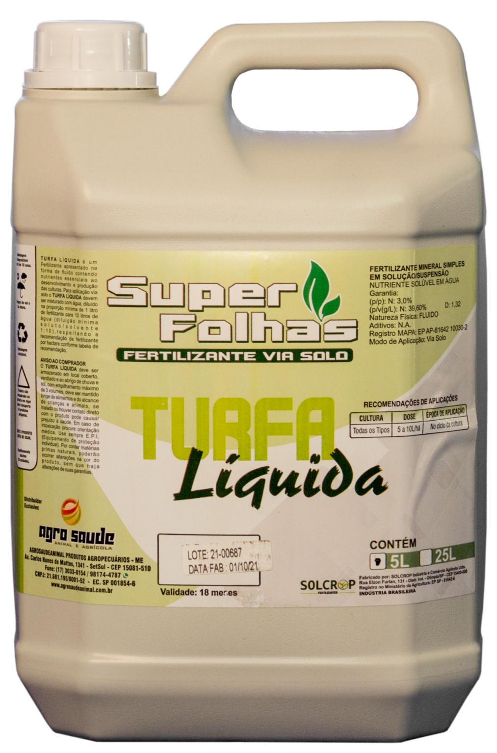 Turfa Líquida - Agrotec Rural